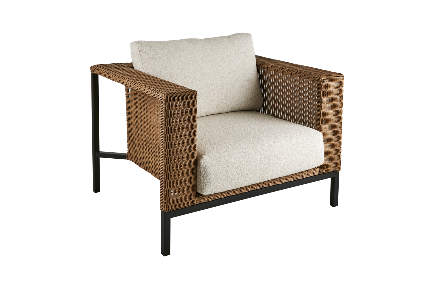 Shell armchair Rustic/Teddy Rice | Brafab