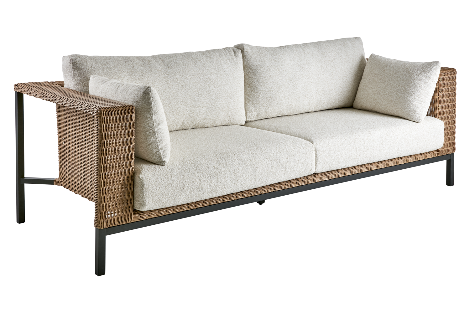 Shell 2,5-seater sofa Rustic/Teddy Rice | Brafab